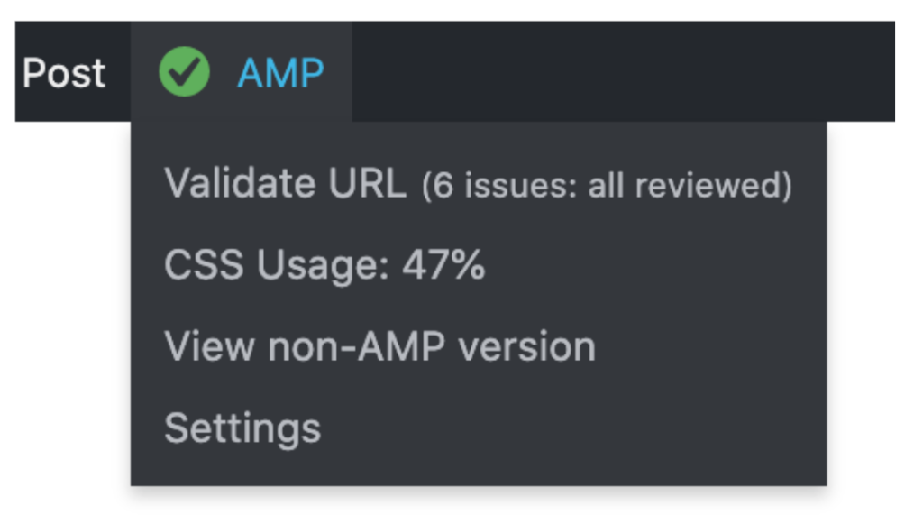 Developer Tools – AMP for WordPress